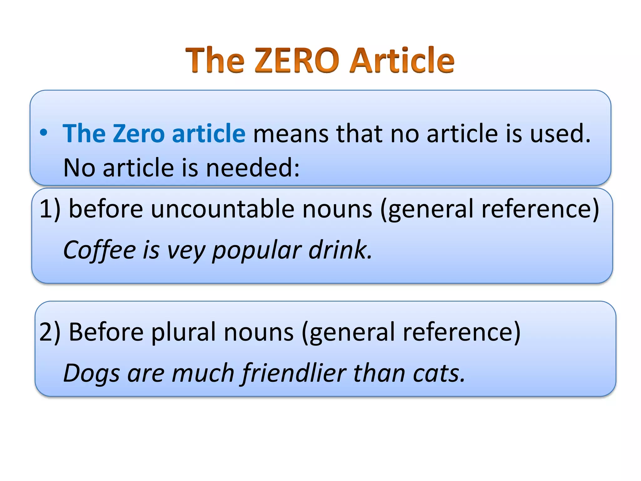 Definite article the | PPTX