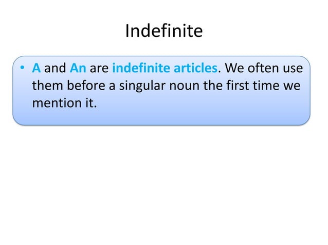 Definite article the | PPTX