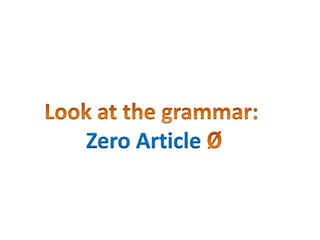 Definite article the | PPTX