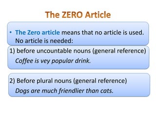Definite article the | PPT