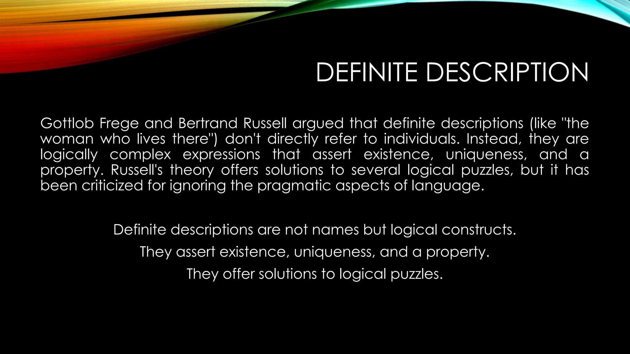 definite description of philosophy of language.pptx