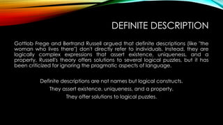 definite description of philosophy of language.pptx