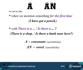 DIFFERENCES BETWEEN DEFINITE ARTICLES AND INDEFINITE ARTICLES | PDF