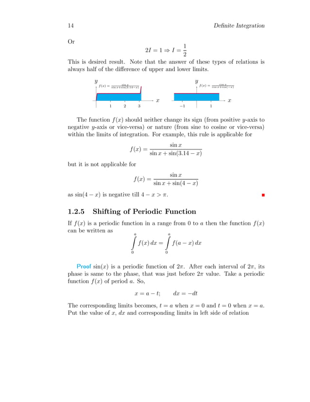 Principle of Definite Integra - Integral Calculus - by Arun Umrao | PDF