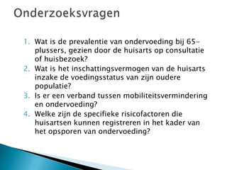 Definitieve ppt ondervoeding | PPTX