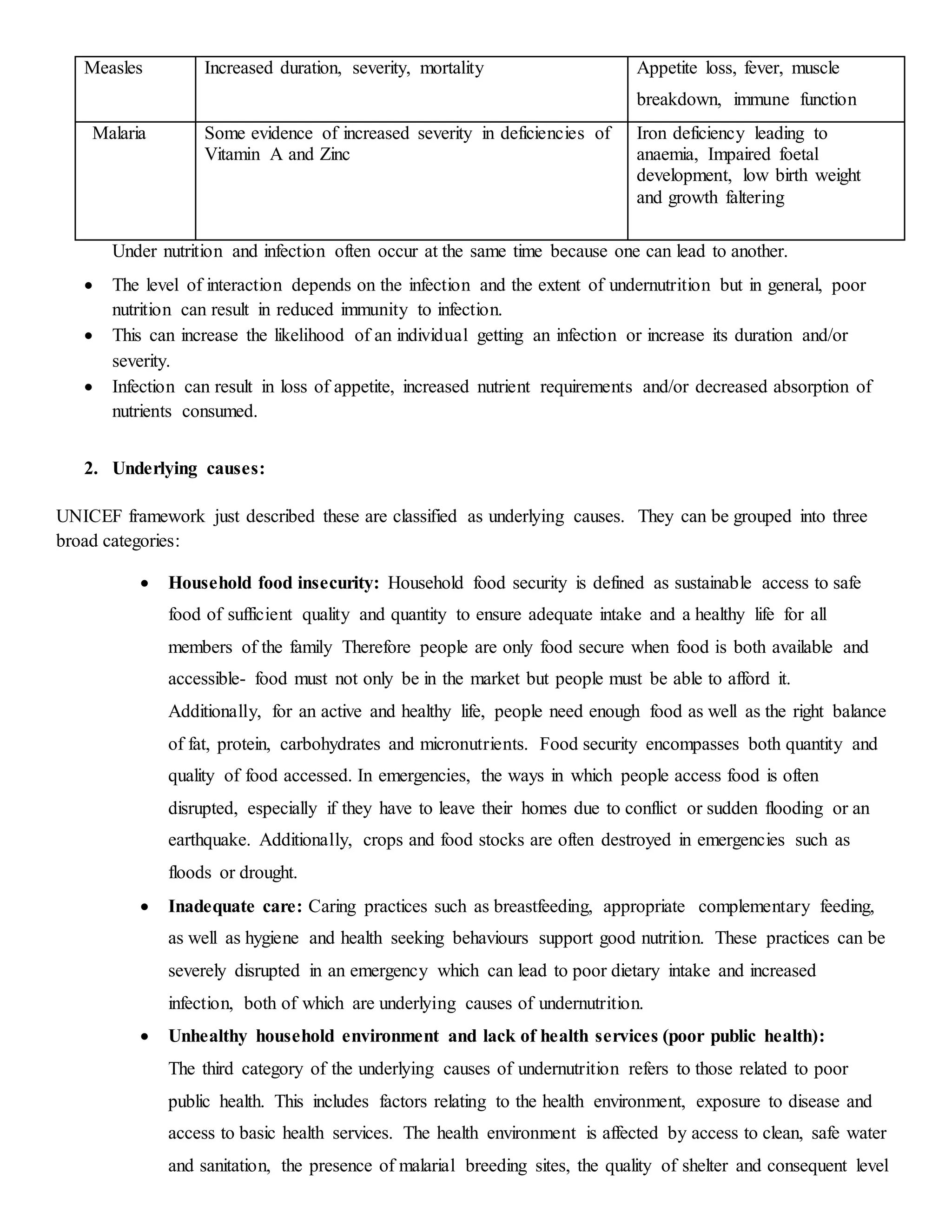 Malnutrition types,causes | DOCX
