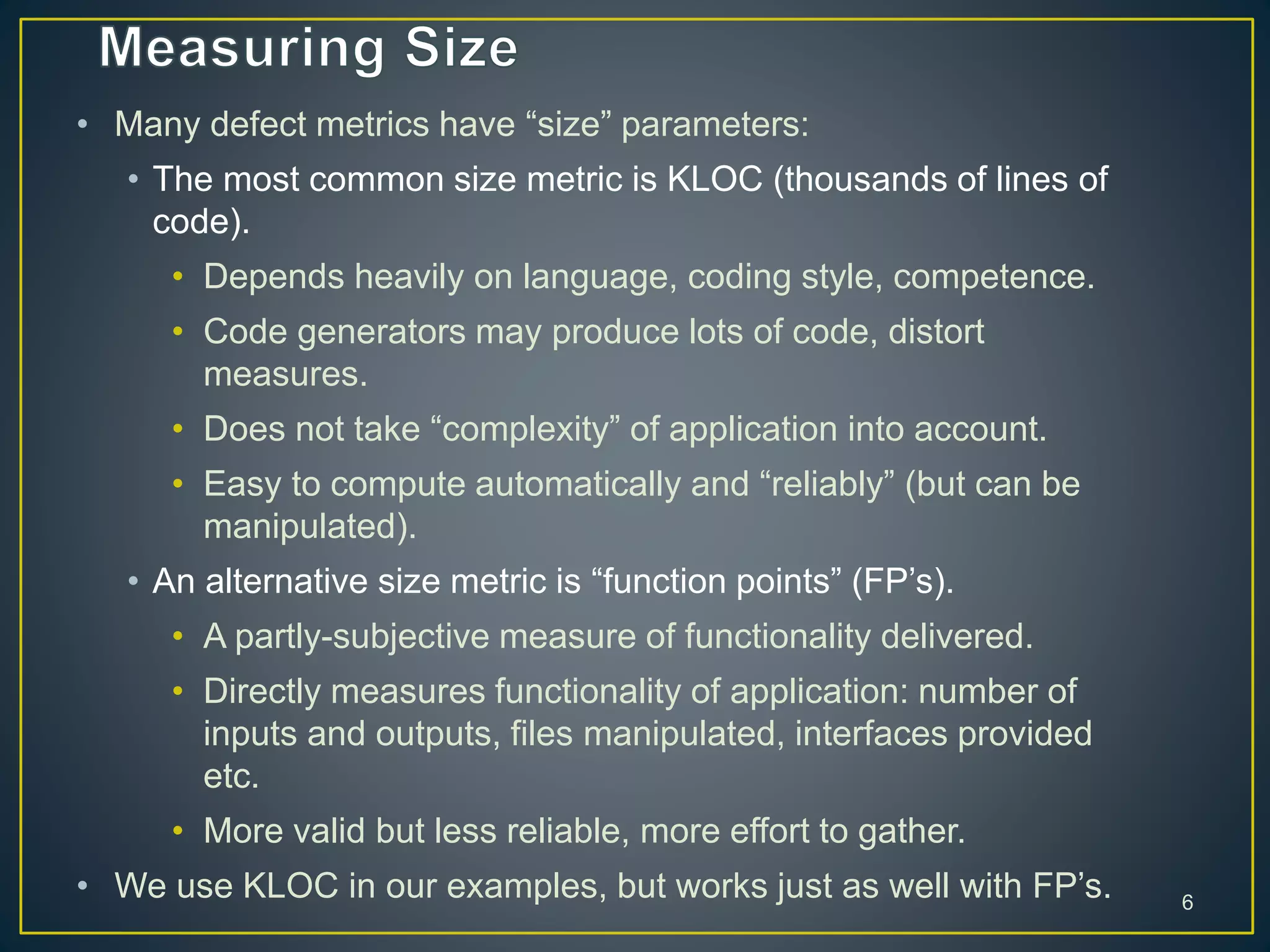 Defect Density matrix SQA | PPTX