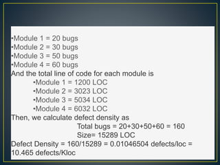 Defect Density matrix SQA | PPTX