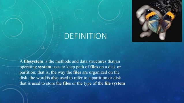 old file system/traditional file sysytem | PPT