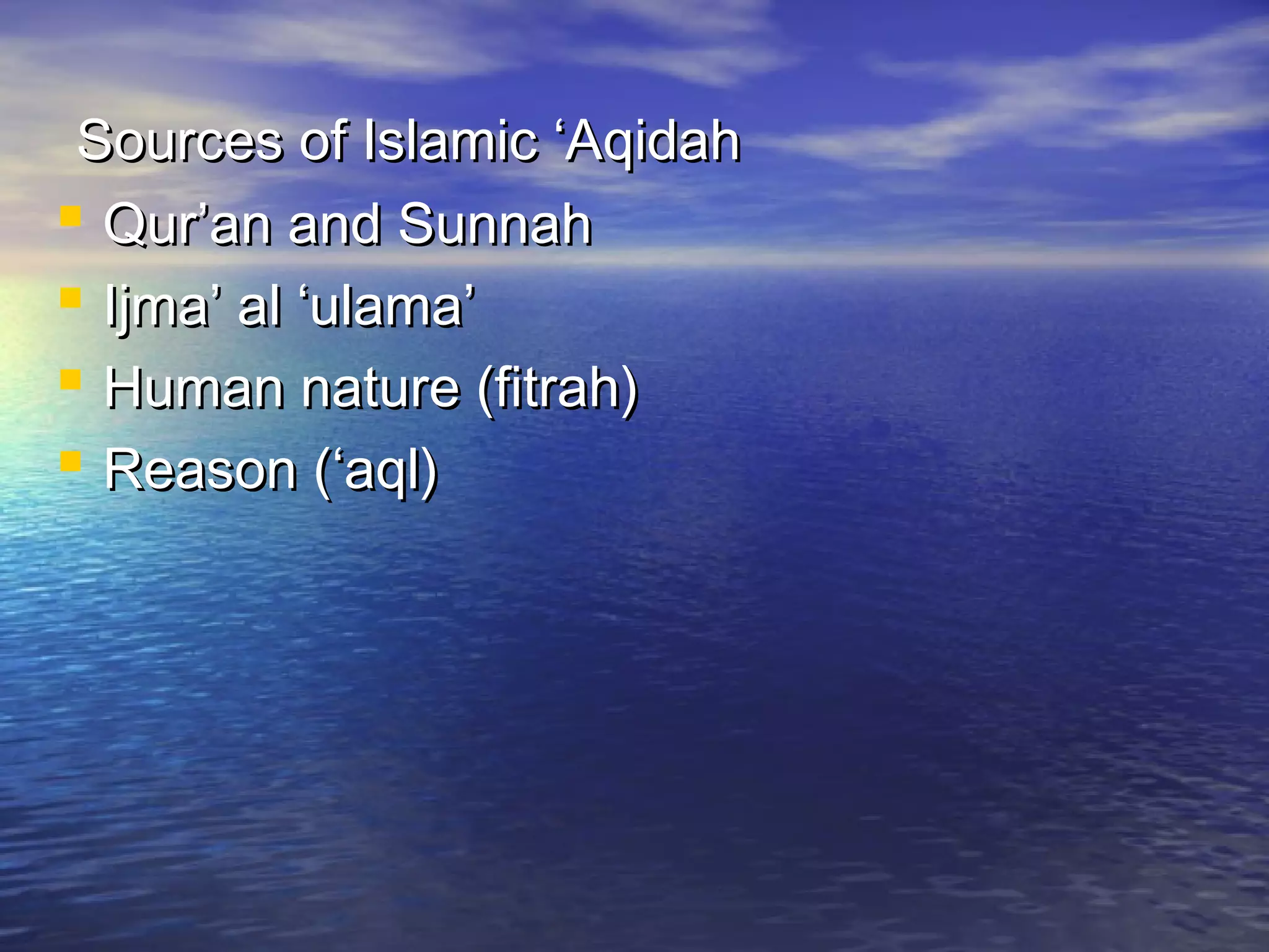 Definition of aqidah | PPT