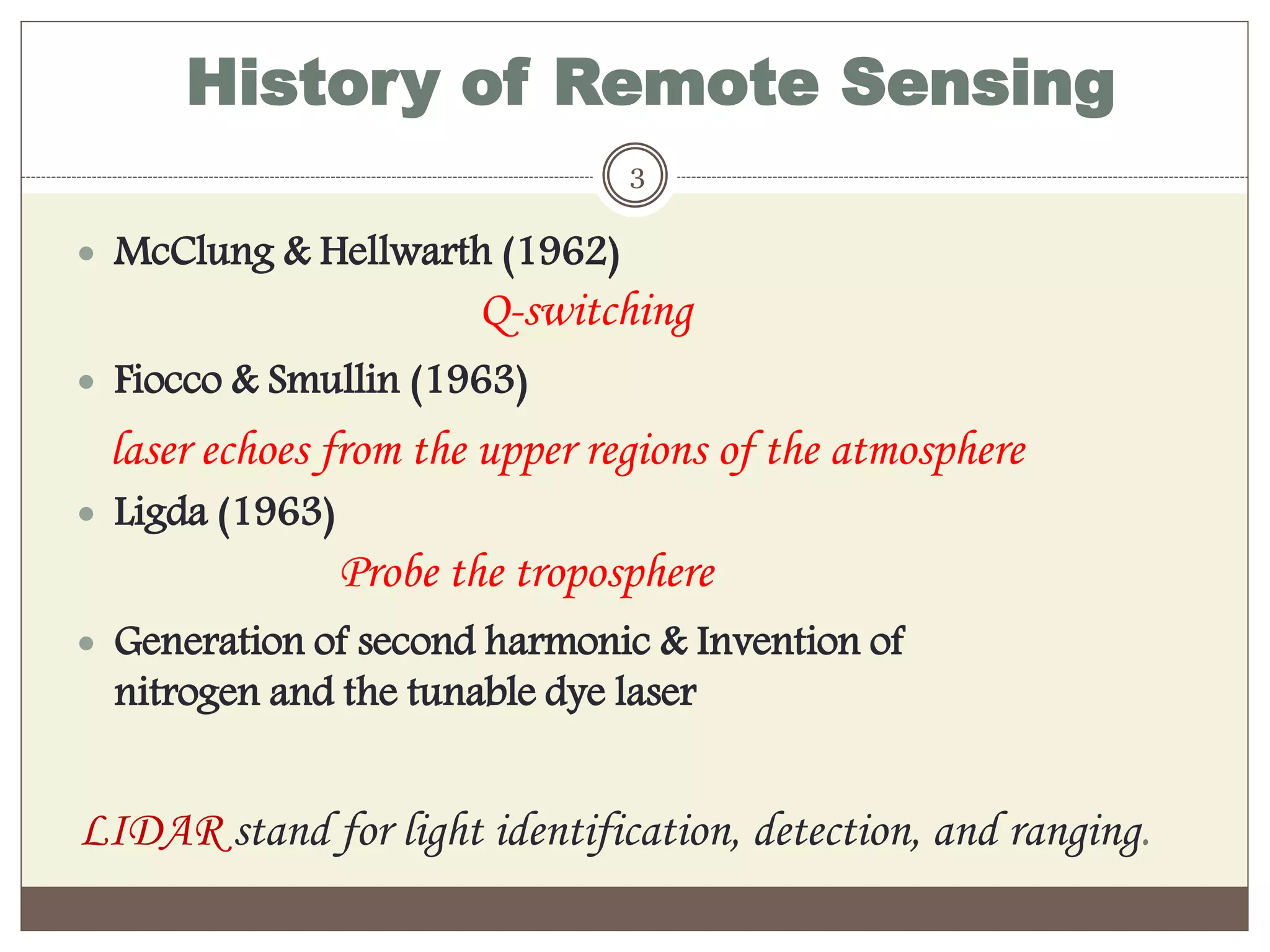 laser remote sensing | PPT