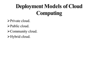 Definition of cloud computing | PPTX