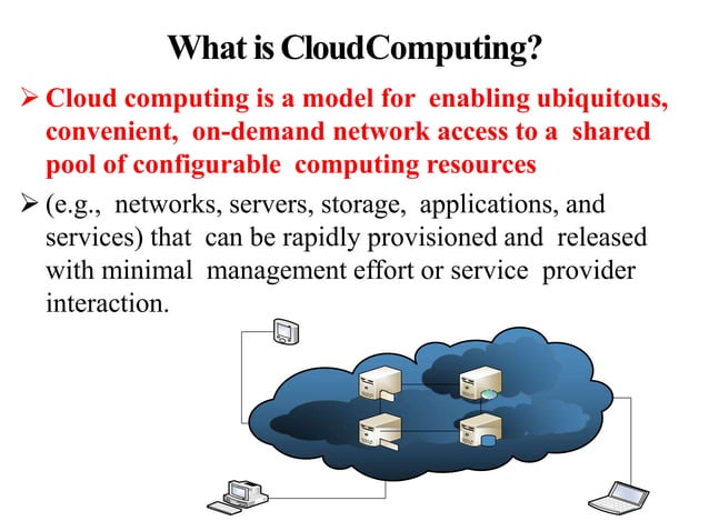 Definition of cloud computing | PPTX