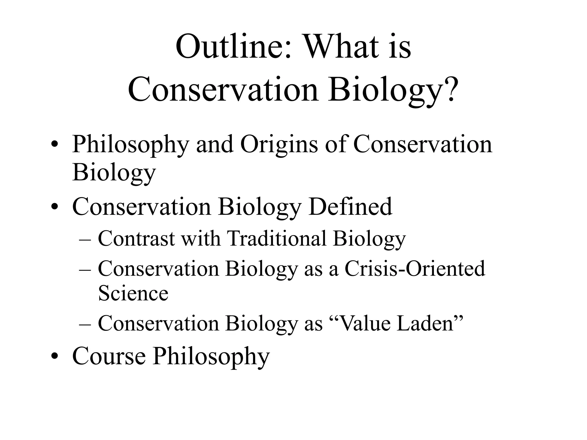 Conservation of biology & eco Definition.ppt | Free Download