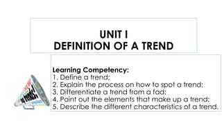 Definition of a Trends, Networks and Critical Thinking | PPTX