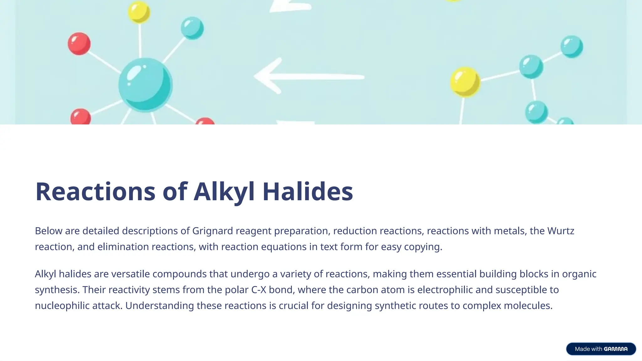 Defination and reactions of Alkyl Halides | PPTX