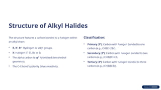 Defination and reactions of Alkyl Halides | PPTX