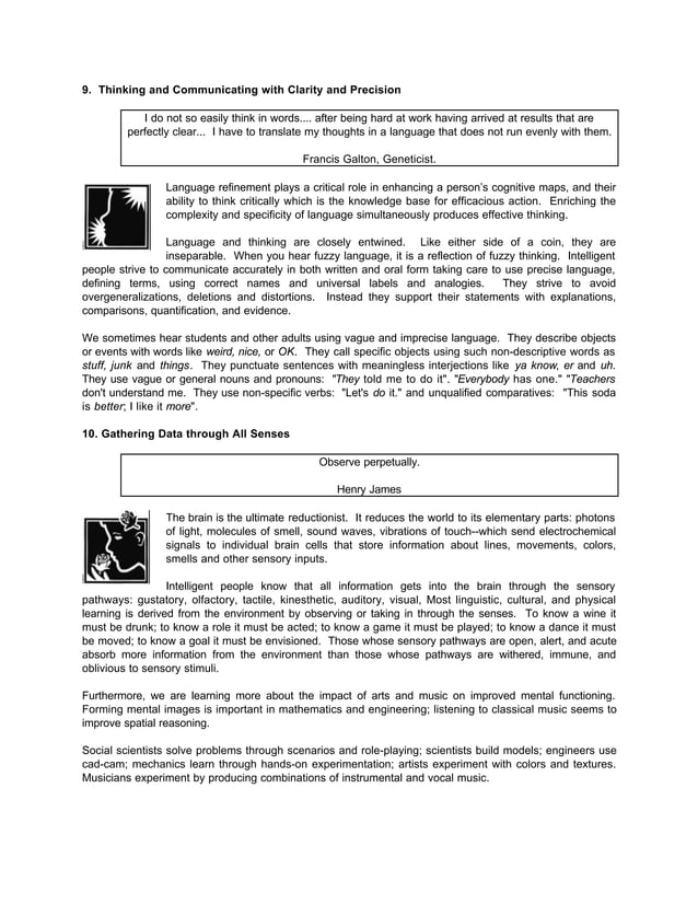 Definition Of Habits Of Mind | PDF