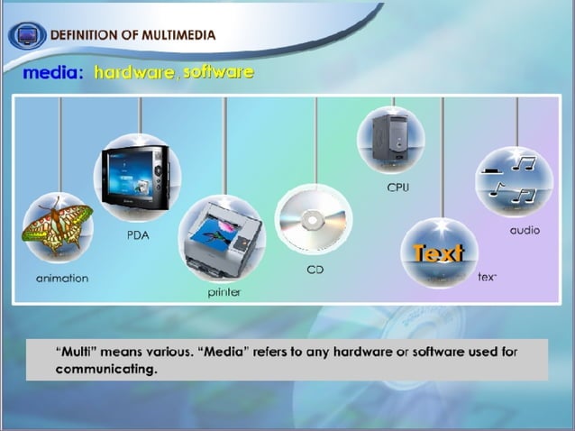 Definition Of Multimedia | PPT