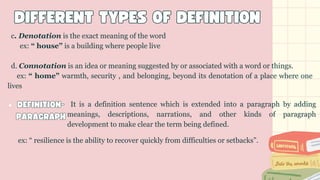definition-ppt.pdf reading and writing 3rd quarter stem grade 11 | PPT