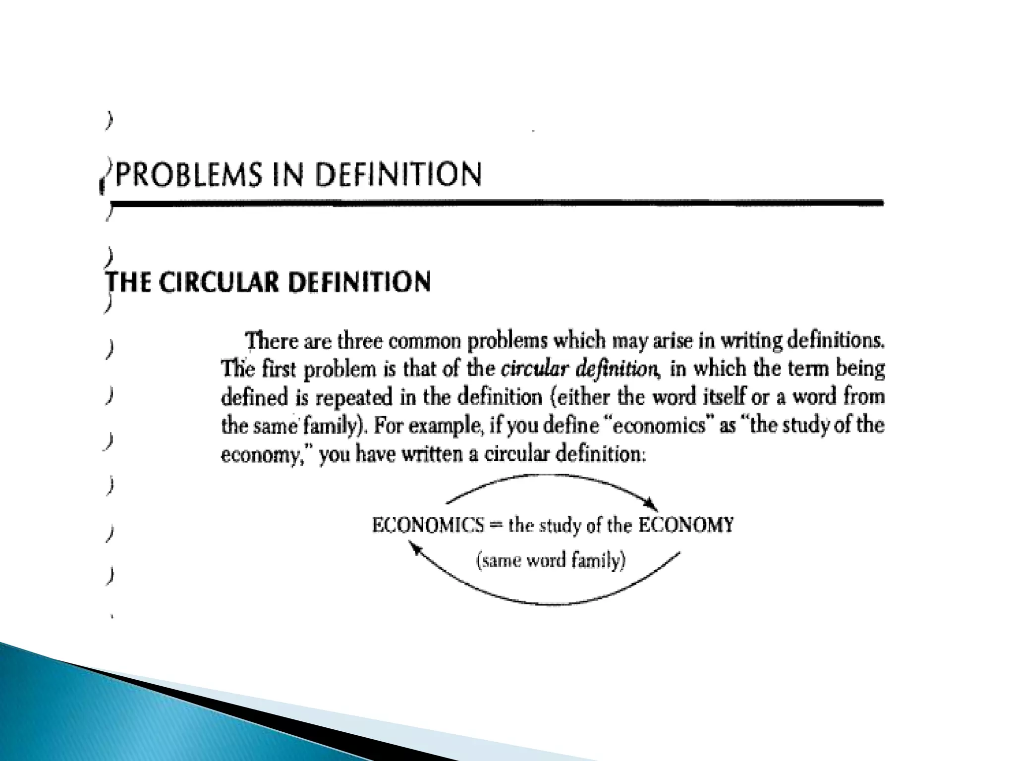 Definition problems in definition | PPT