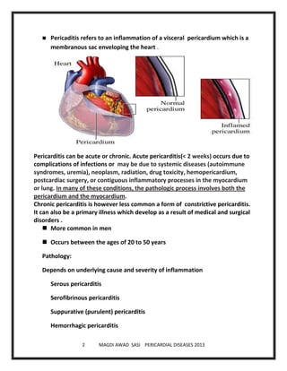 Definition 0 f pericardial diseases | DOCX | Heart and Cardiovascular ...