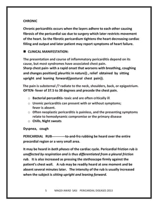 Definition 0 f pericardial diseases | DOCX | Heart and Cardiovascular ...