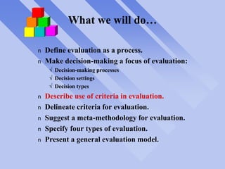 Definition of Evaluation | PPTX