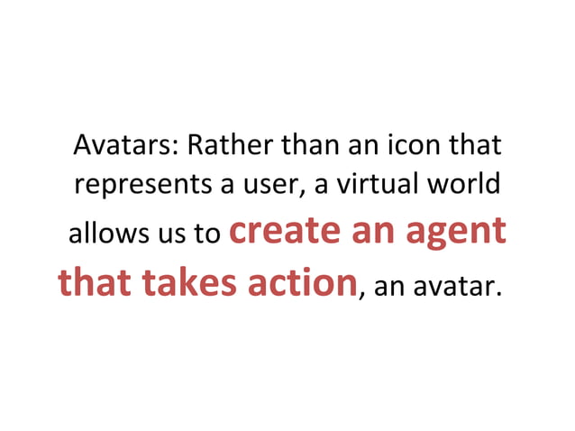 Definition of Virtual Worlds | PPT