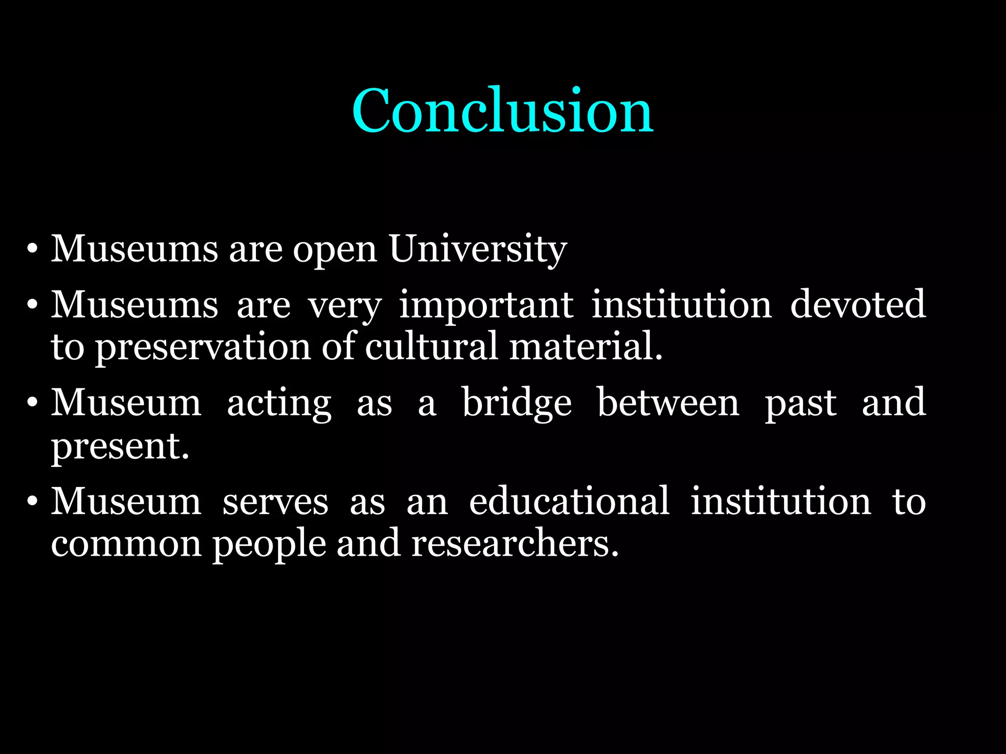 Definition, Aims and Scope of Museums | PDF