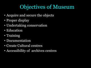 Definition, Aims and Scope of Museums | PDF