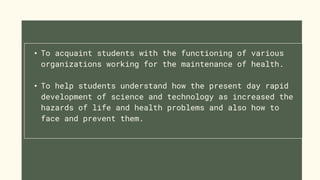 Definition, Aims, Objectives and Importance of Health Education.pptx