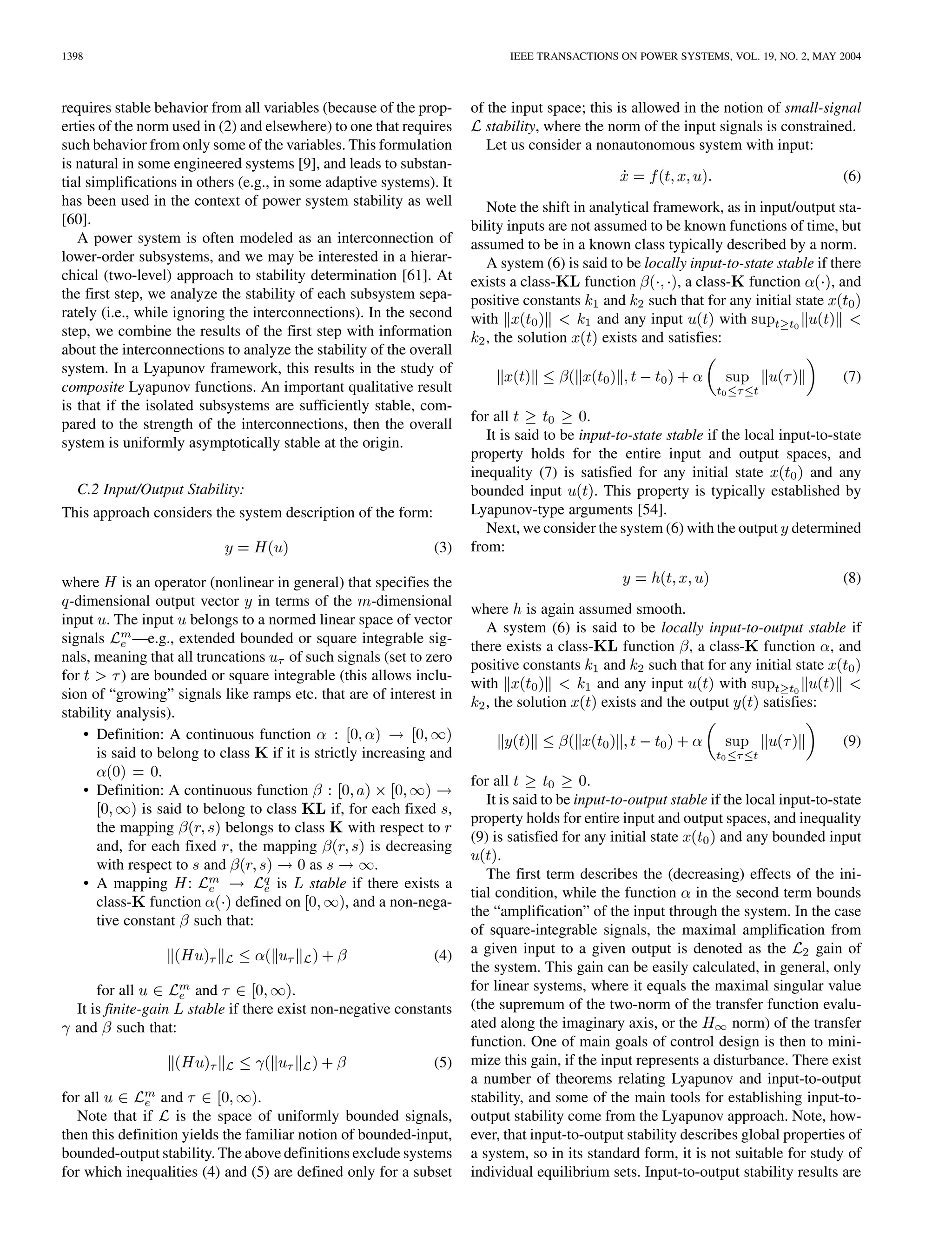 Definition and classification of power system stability | PDF