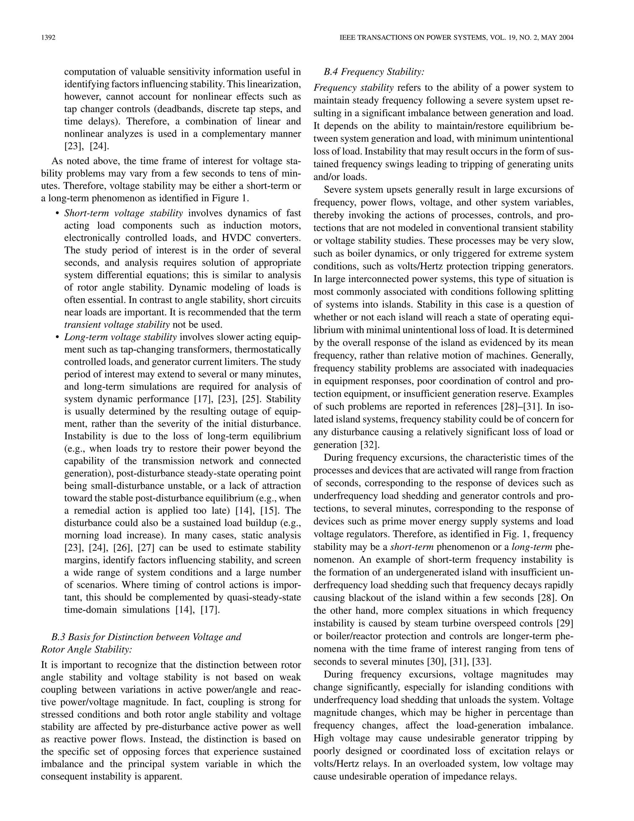 Definition and classification of power system stability | PDF