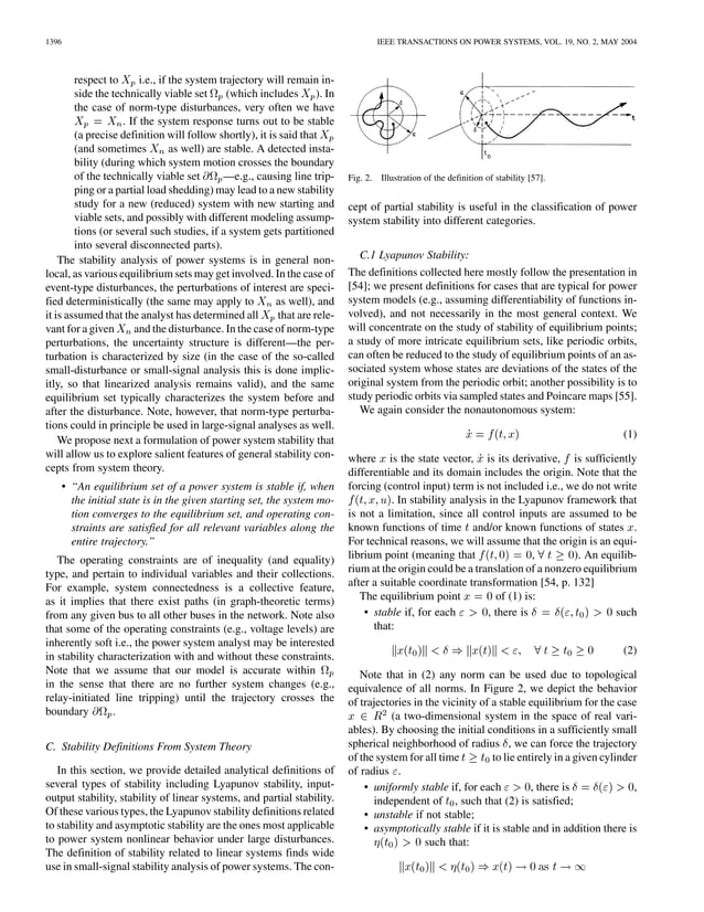 Definition and classification of power system stability | PDF