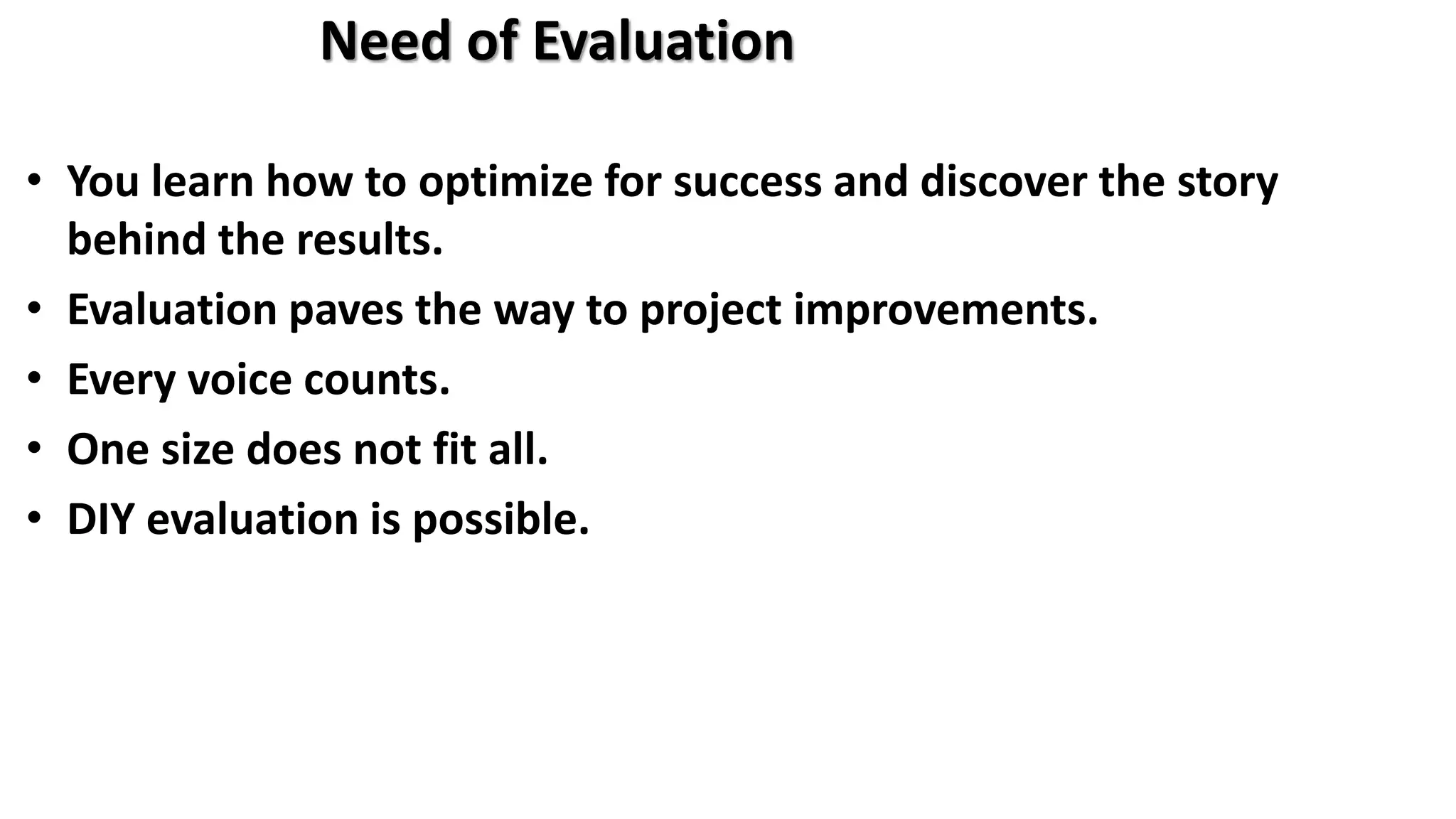 Definition and Differences between Monitoring and Evaluation, need of ...