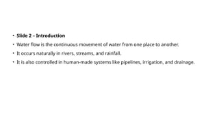 definition and discussion of Water Flow.pptx