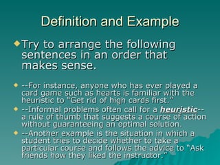 Definition And Example 1 | PPT