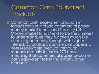 Definition and Examples of Cash Equivalents | PPTX
