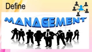 Definition and function of management | PPTX
