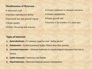 Definition and historical aspects of heterosis by Devendra kumar | PPTX