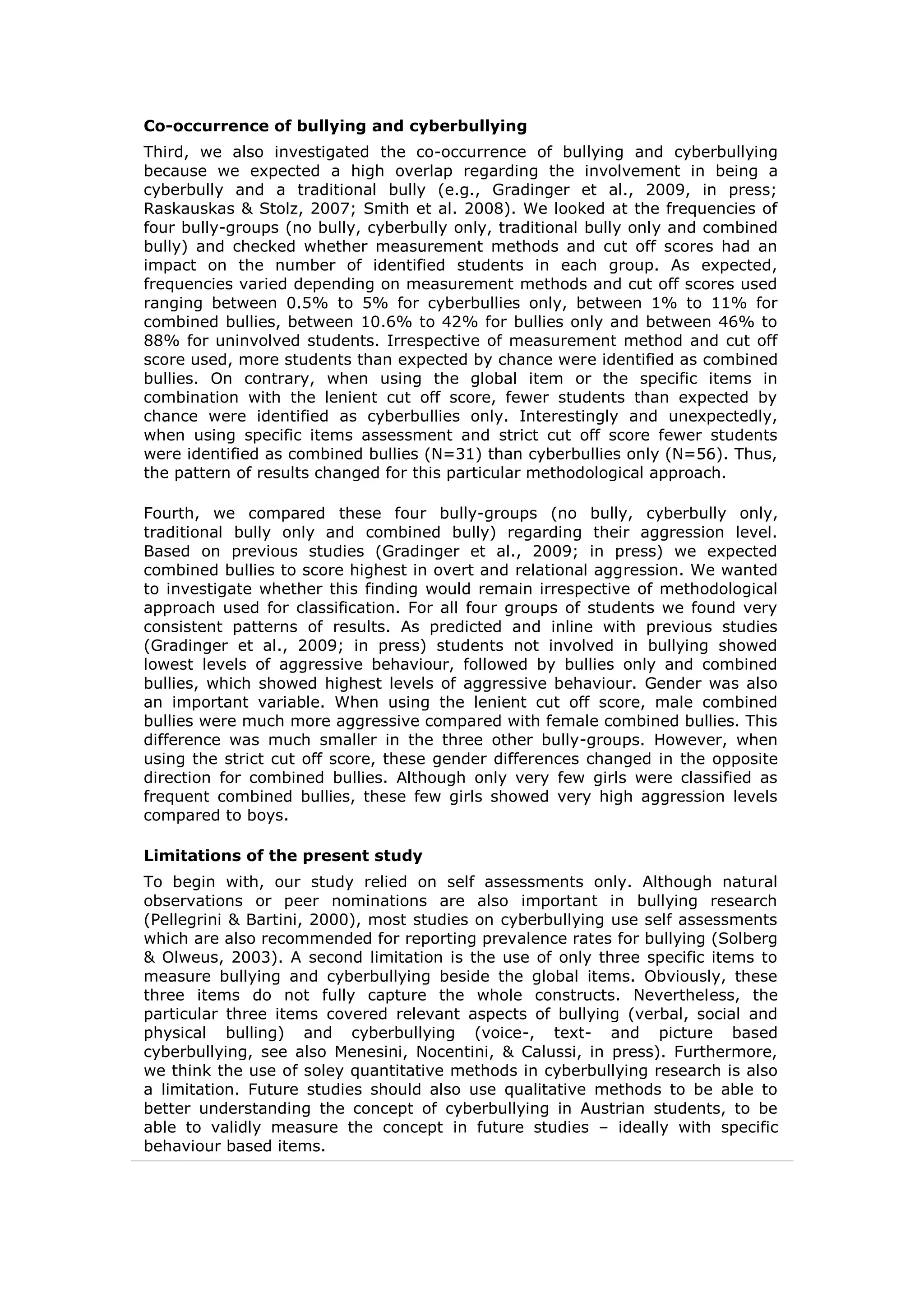 Definition and measurement of cyberbullying | DOCX