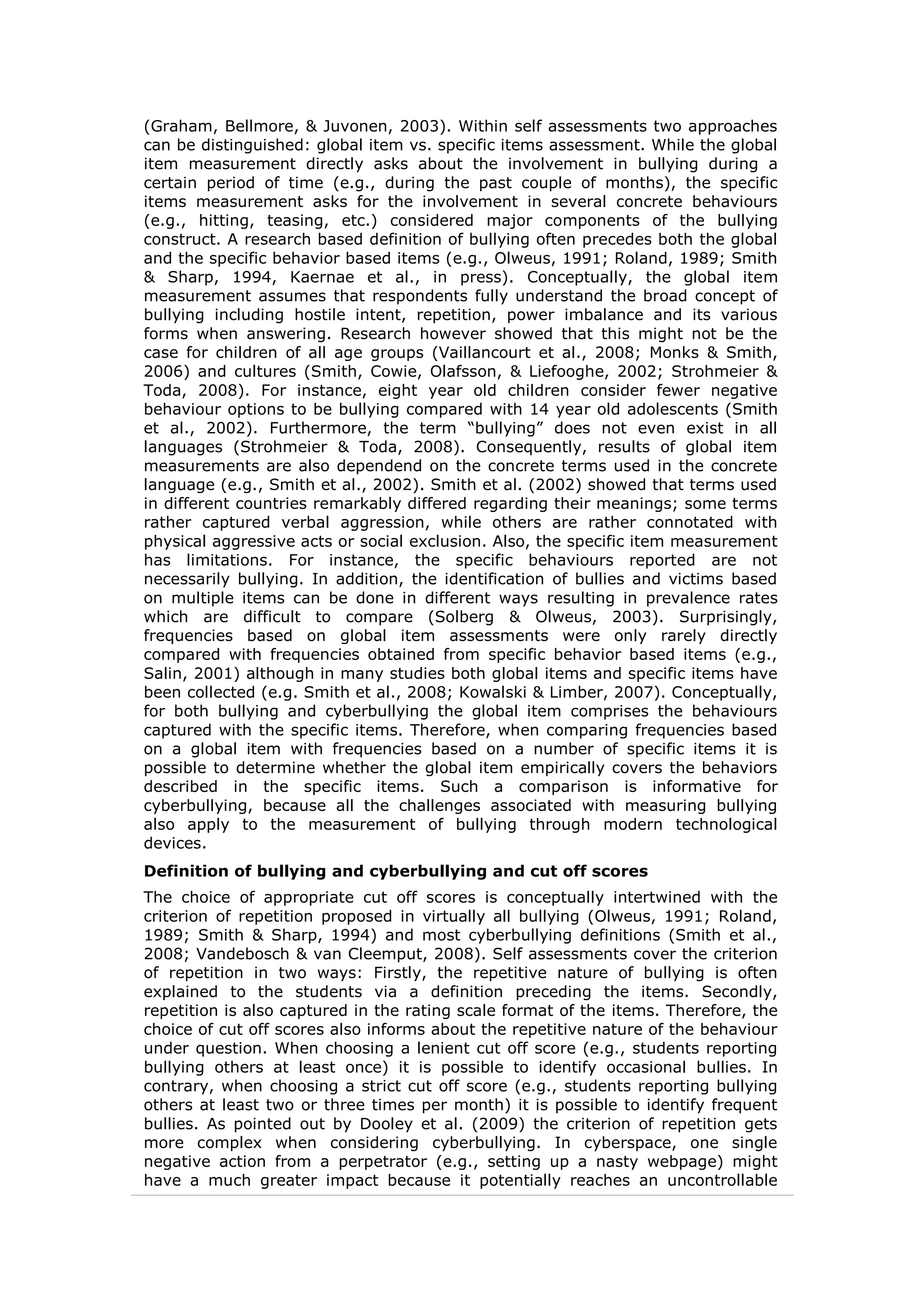 Definition and measurement of cyberbullying | DOCX