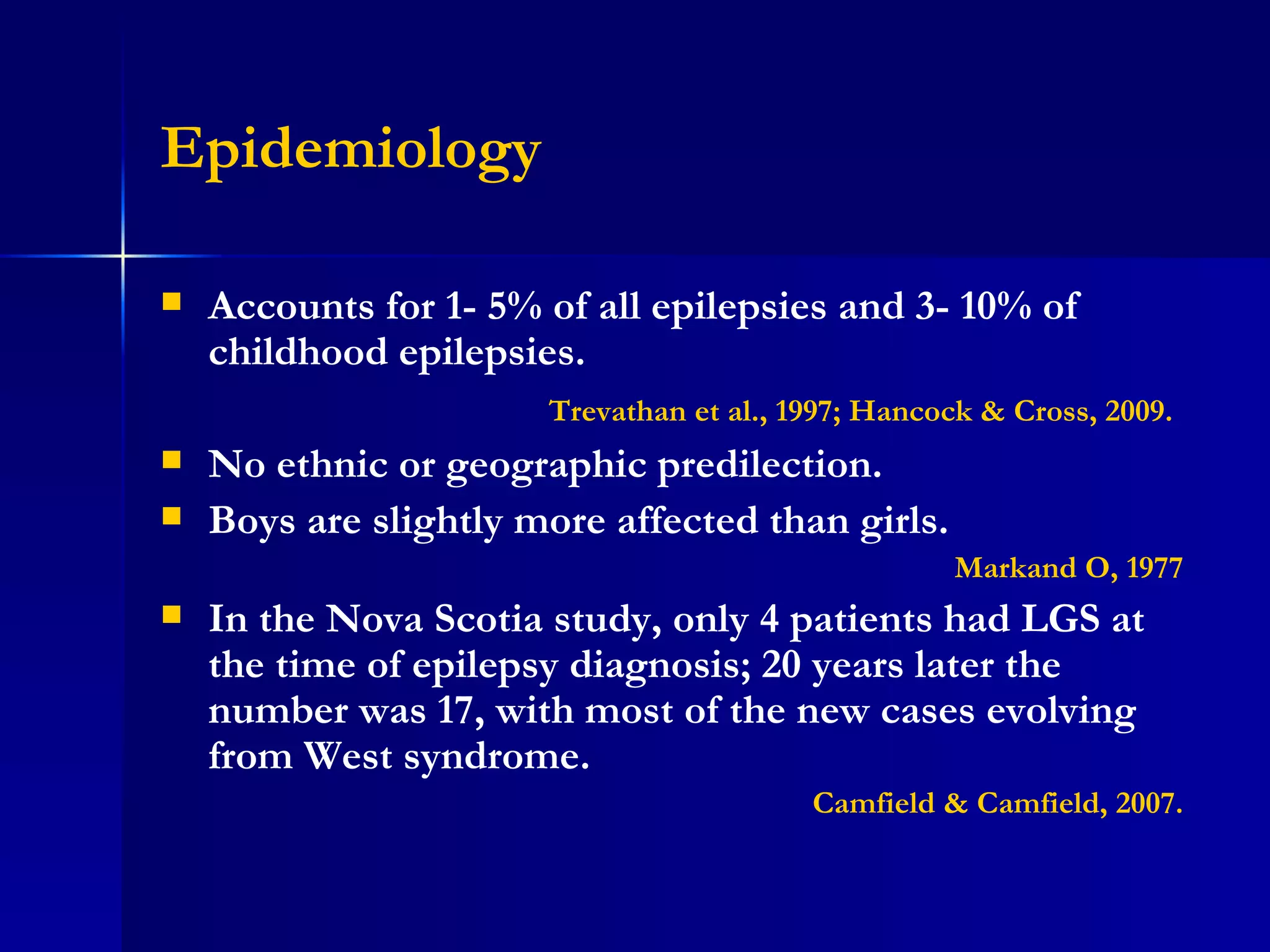 Definition and natural history of Lennox Gastaut syndrome | PPT