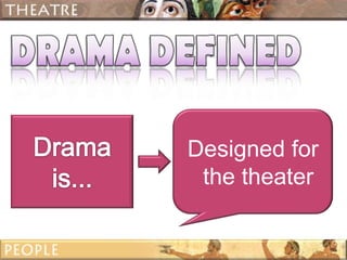 Definition and origins of drama | PPTX