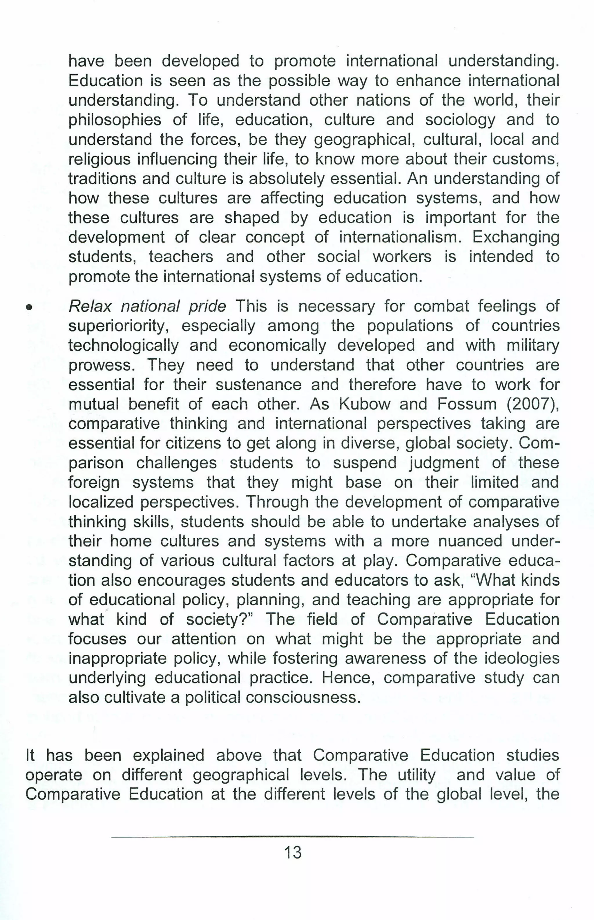 Definition and purpose of comparative education. | PDF
