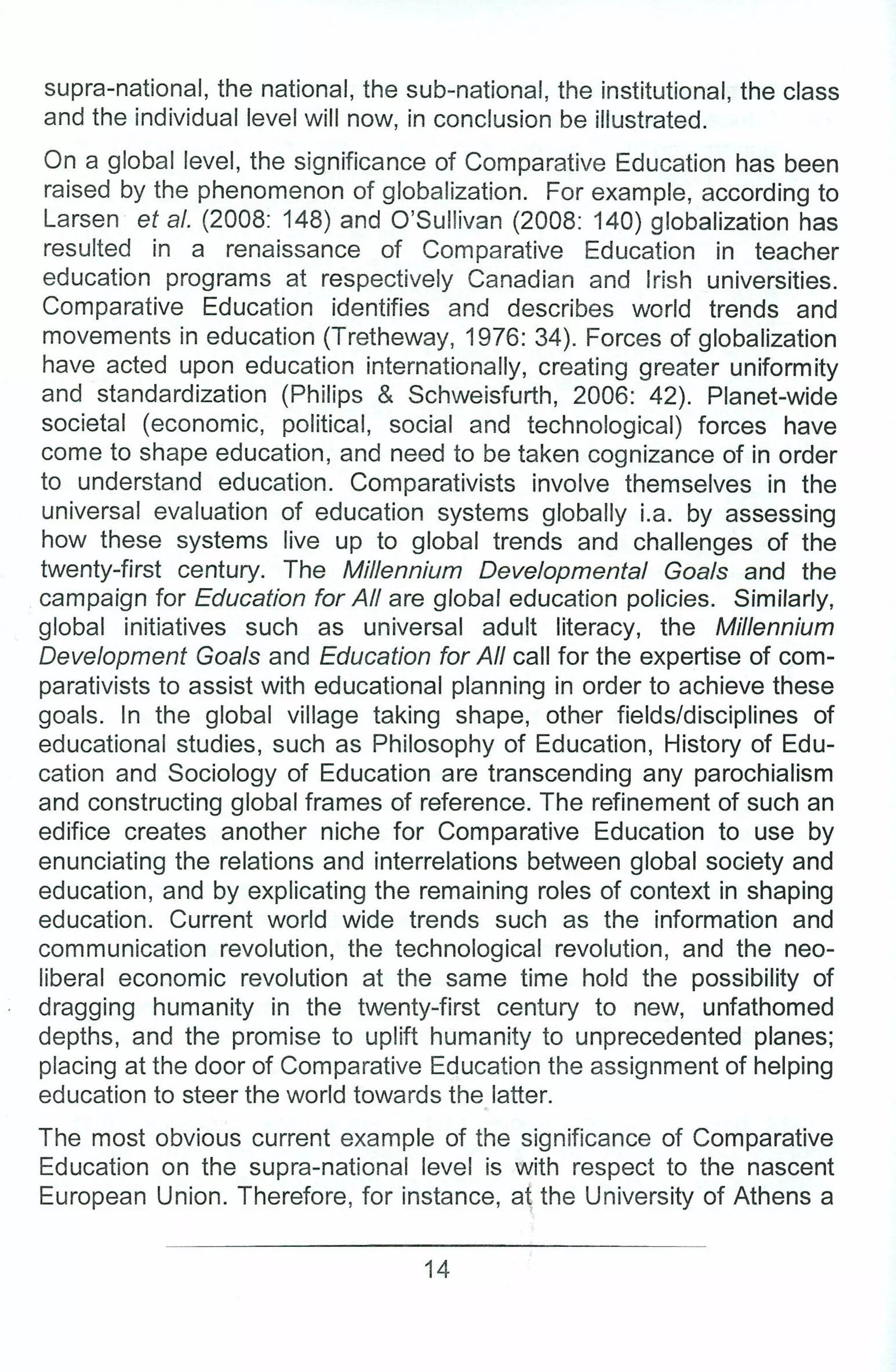 Definition and purpose of comparative education. | PDF