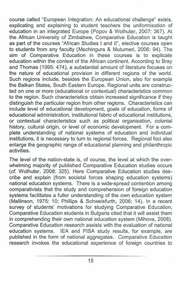 Definition and purpose of comparative education. | PDF | Education