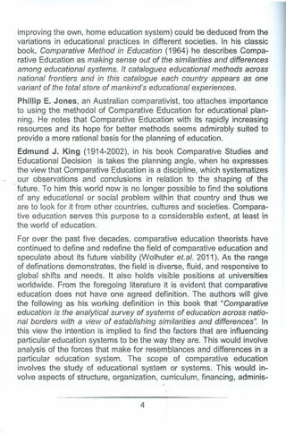 Definition and purpose of comparative education. | PDF