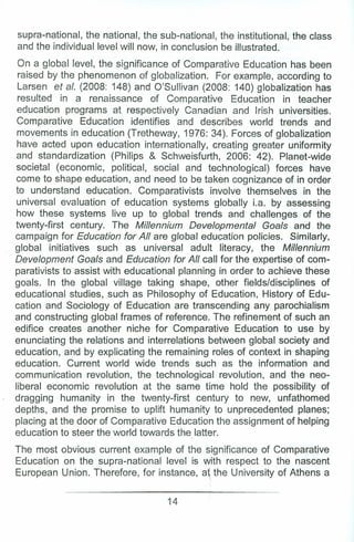 Definition and purpose of comparative education. | PDF